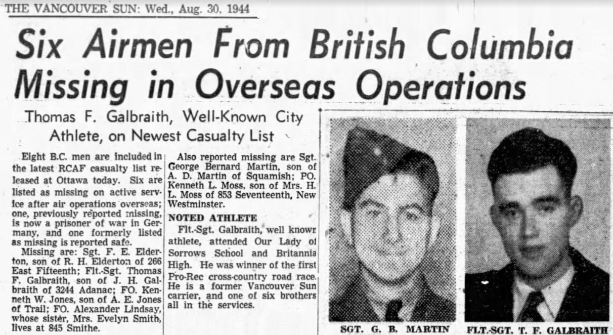 Remembering Squamish WW II airmen who did not return - The Squamish ...
